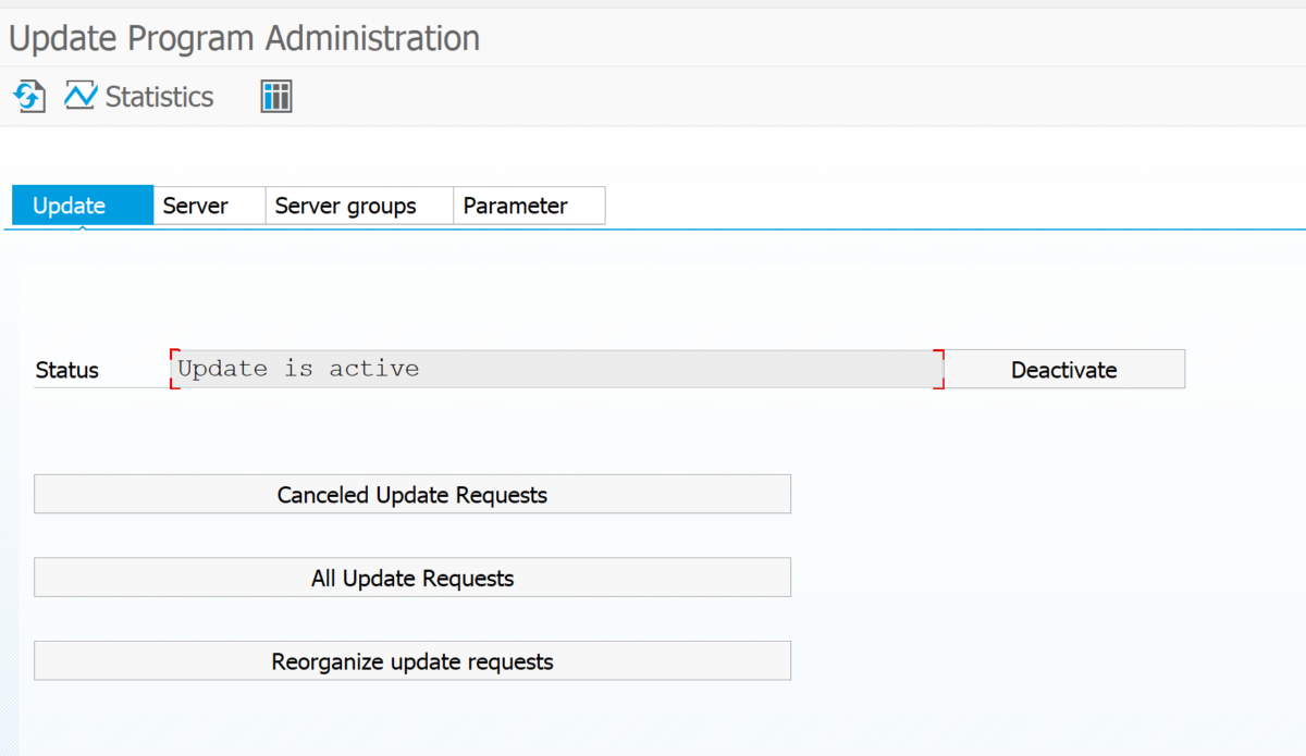 Abap Update Administration 