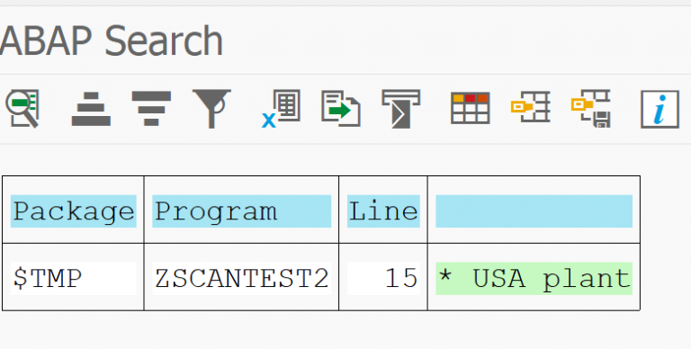 Scanning Abap Code Abap Search Tool