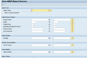 Scanning ABAP code: ABAP search tool – Saptechnicalguru.com