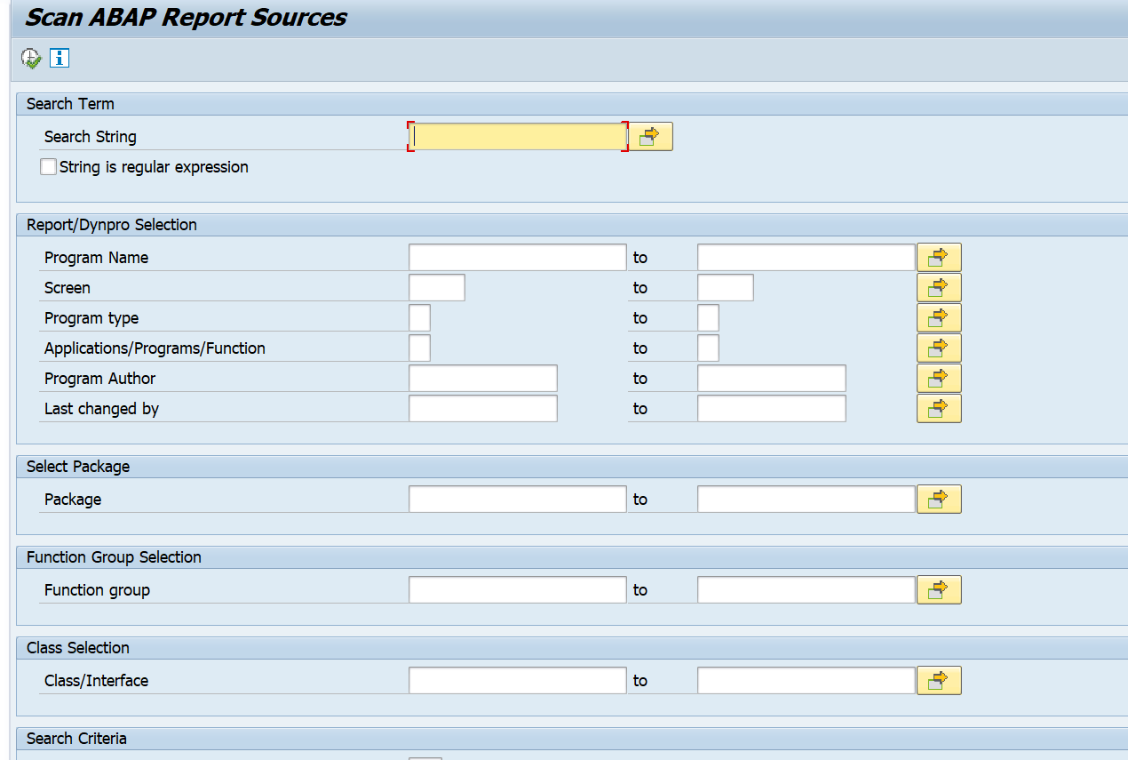 Scanning ABAP code: ABAP search tool – Saptechnicalguru.com