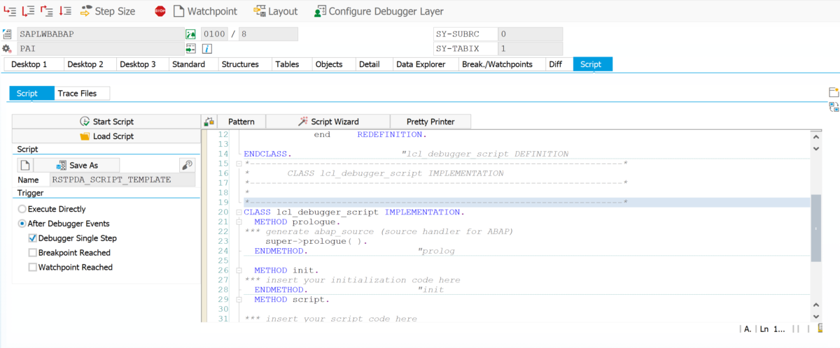 Debug Scripting To Bypass Authority Check Statements