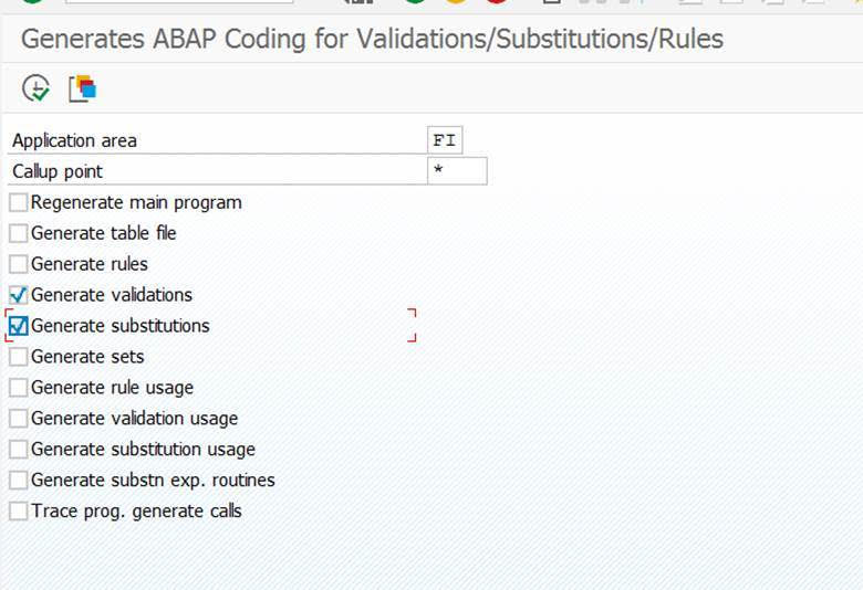 Generating substitution and validation rules – Saptechnicalguru.com