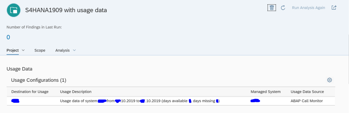Include usage data in S4HANA custom code migration FIORI app ...