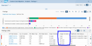 Include usage data in S4HANA custom code migration FIORI app ...