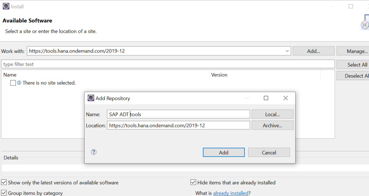 Installing Adt Eclipse Frontend