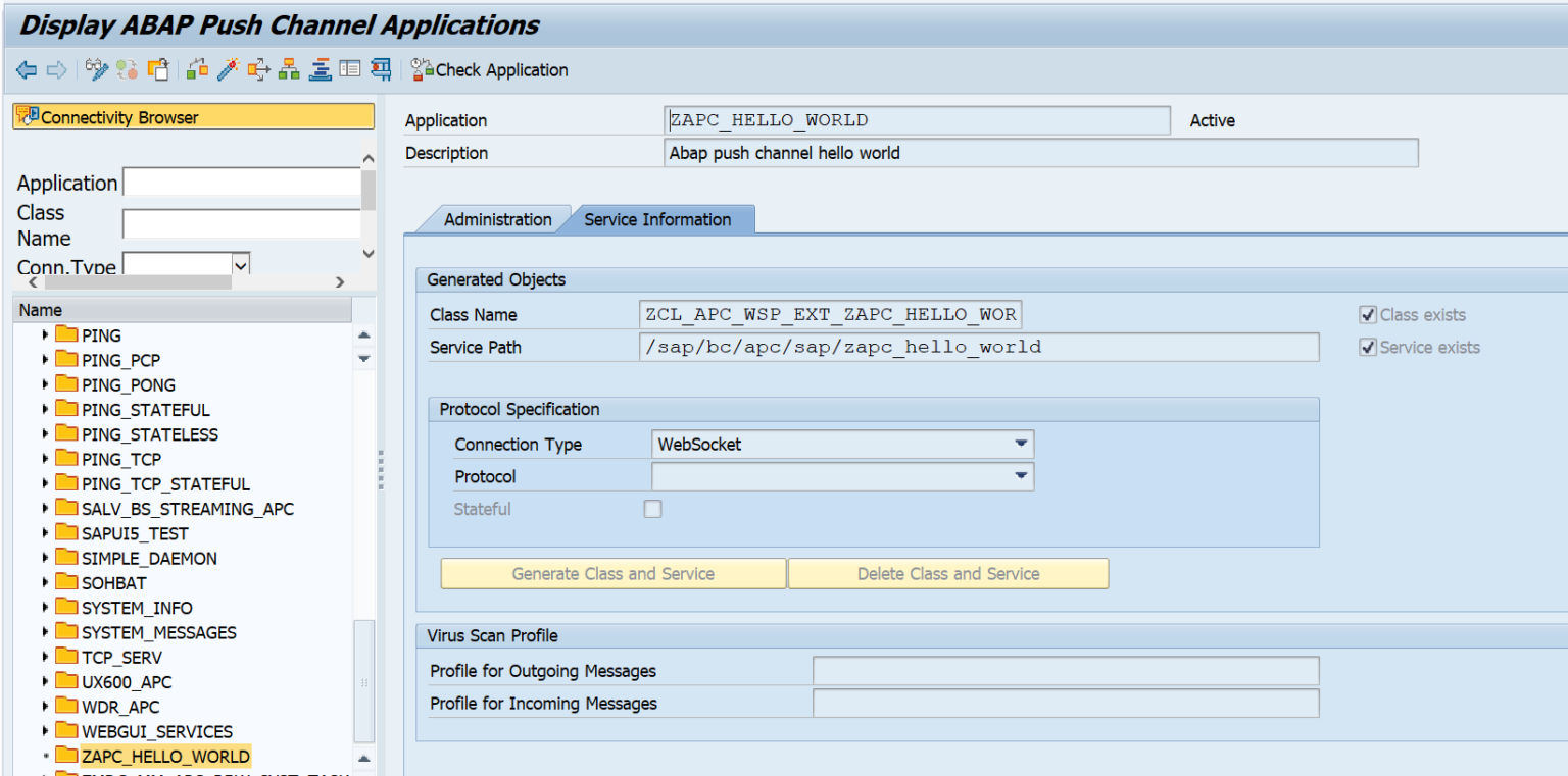 APC: Abap push channel – Saptechnicalguru.com