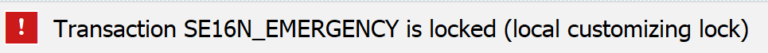 SE16N emergency edit mode – Saptechnicalguru.com SE16N emergency edit mode – Saptechnicalguru.com
