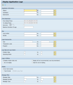 SLG1 application log – Saptechnicalguru.com