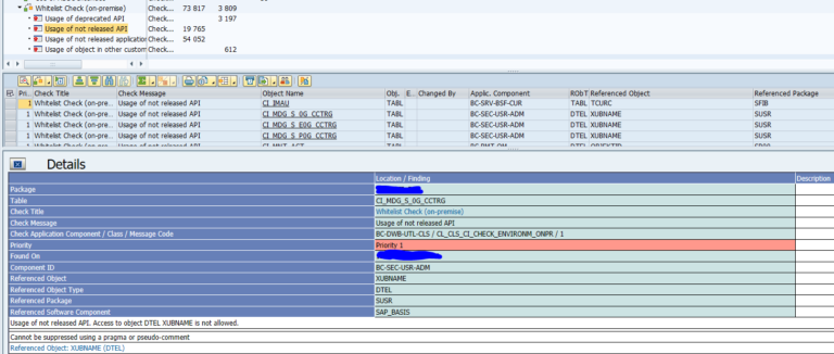Check custom code for use of unreleased SAP objects – Saptechnicalguru.com