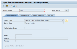 Setup of LOCL printing – Saptechnicalguru.com