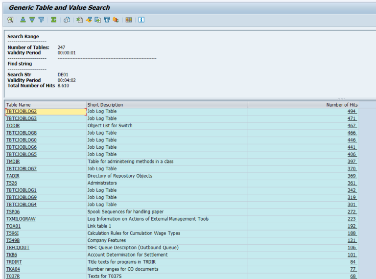 SE16S: generic table and value search – Saptechnicalguru.com