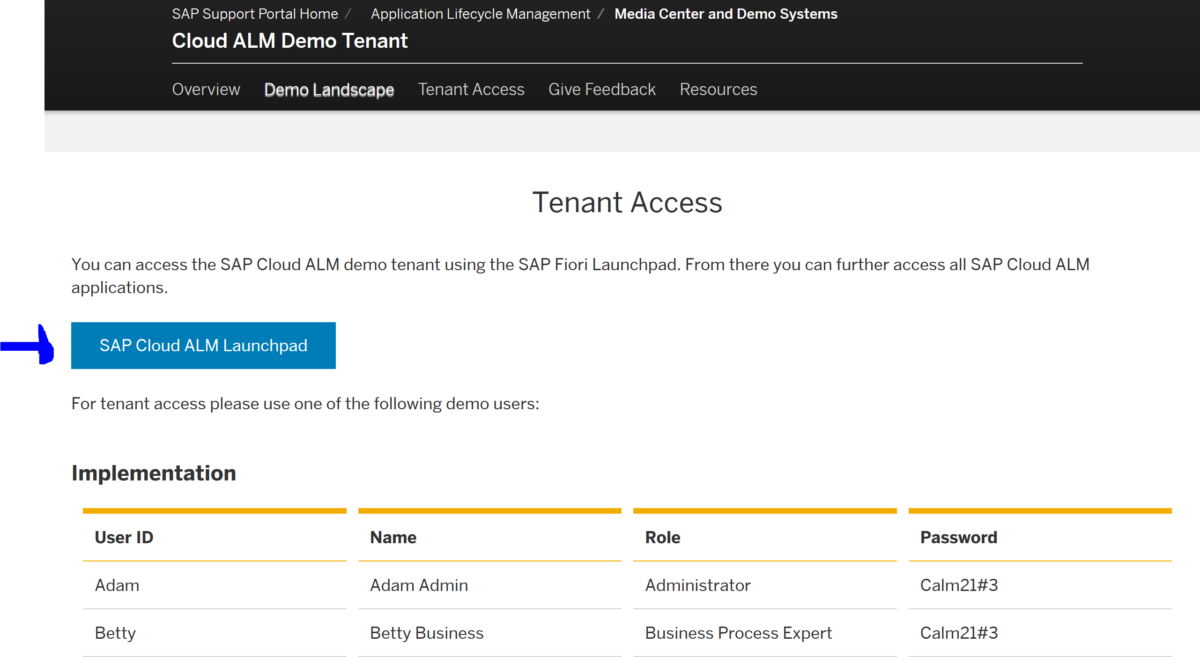 Test drive SAP Cloud ALM demo system – Saptechnicalguru.com