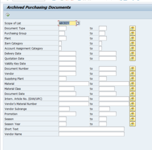 Data archiving: purchase documents – Saptechnicalguru.com