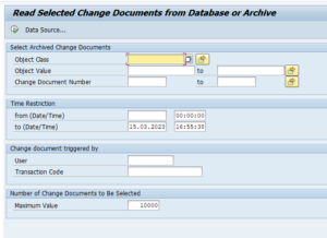 Data archiving: change documents – Saptechnicalguru.com