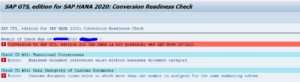GTS Edition for Hana readiness check – Saptechnicalguru.com