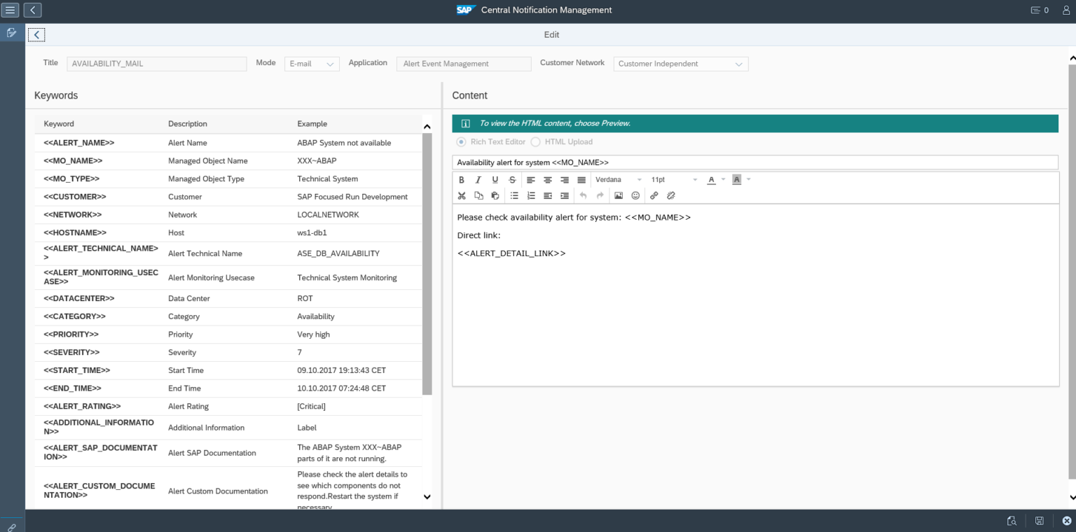 SAP Focused Run alert management overview – Saptechnicalguru.com