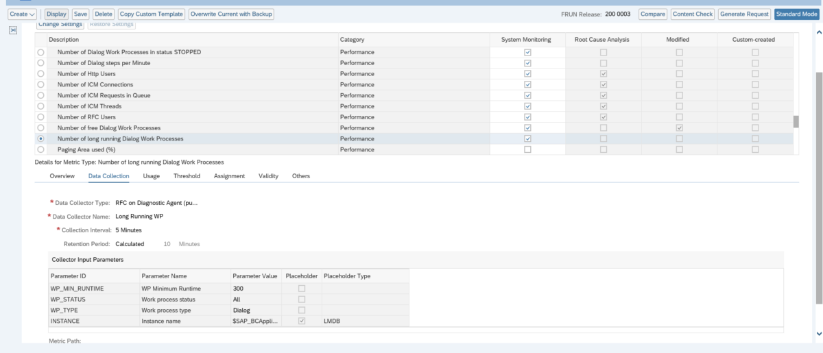 SAP Focused Run fine tuning of monitoring templates – Saptechnicalguru.com