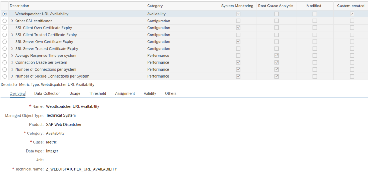 SAP Focused Run creation of custom metrics for system monitoring ...