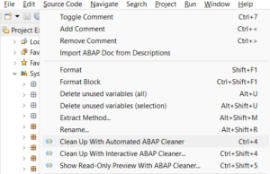 ABAP cleaner Eclipse plugin – Saptechnicalguru.com