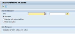 PFCGMASSDELETE: mass deletion of roles – Saptechnicalguru.com