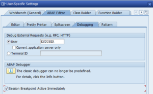 User based debugging – Saptechnicalguru.com