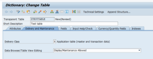 ABAP training: Data Dictionary: Database table – Saptechnicalguru.com