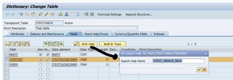 ABAP training: Data Dictionary: Search Help – Saptechnicalguru.com